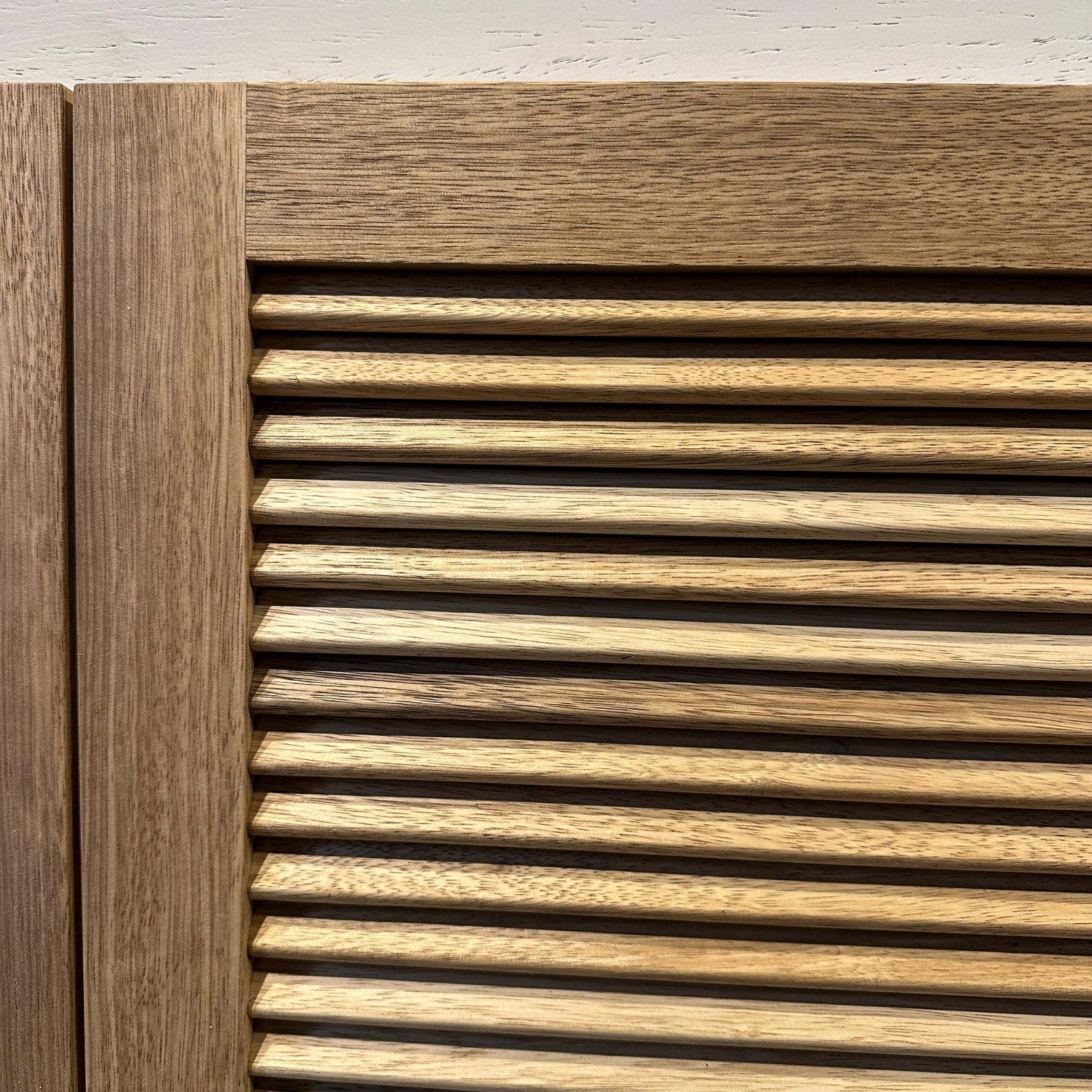 Handcrafted Limba Wood Louvered Cabinet Doors Best Roller Shutter Cabinet Door - Etsy