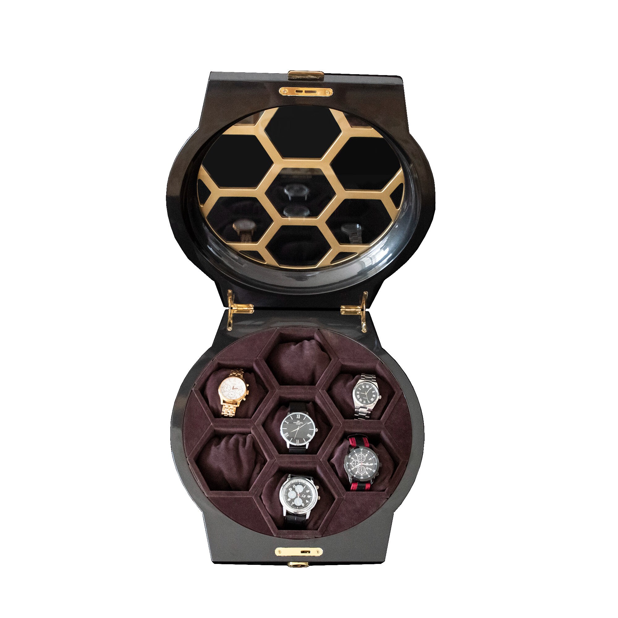 Watch Cases Brown Inside , Custom Handmade Watch Box, Luxury Watch ...