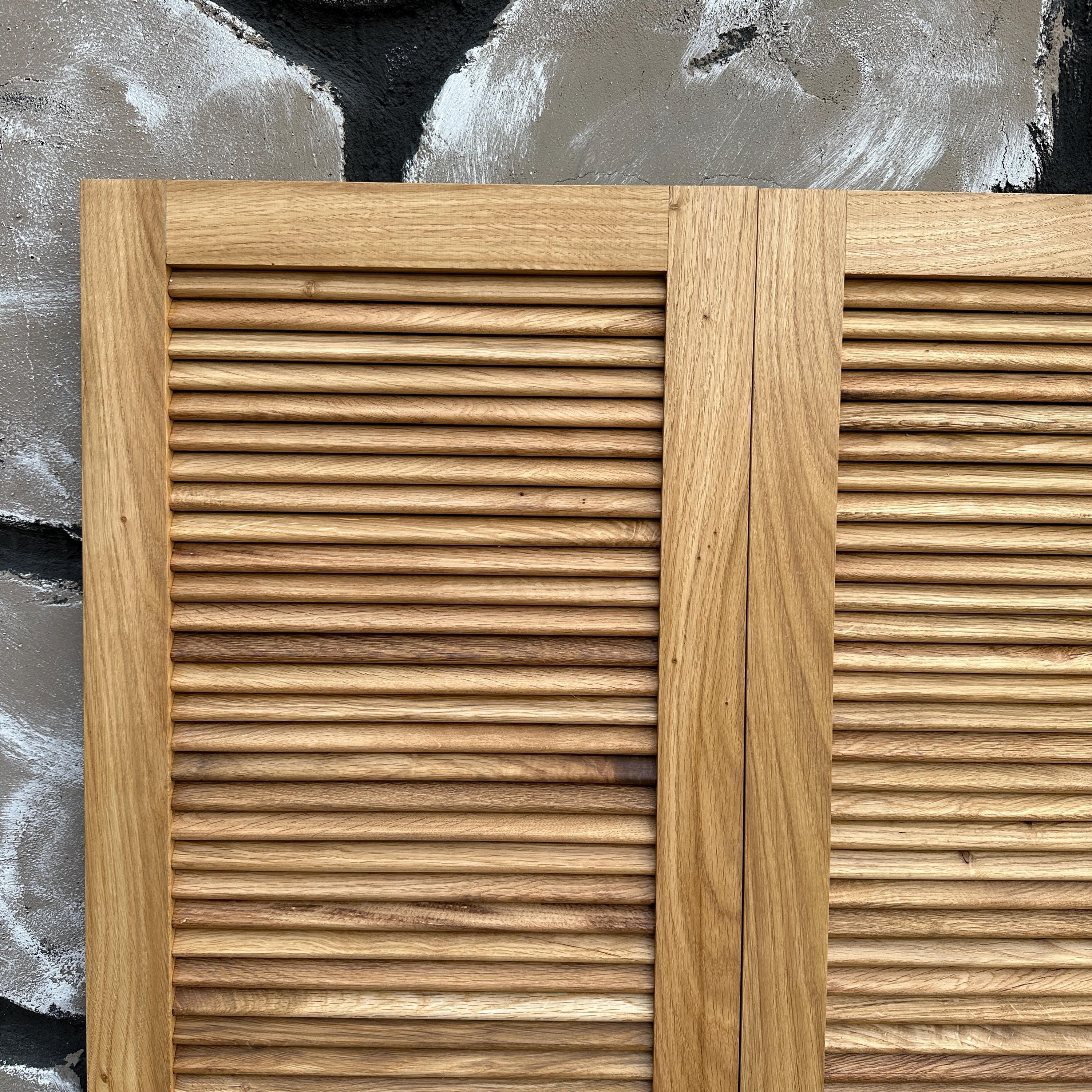 Custom Made Oak Shutters French Oak Wooden Shutters Handmade Oak ...