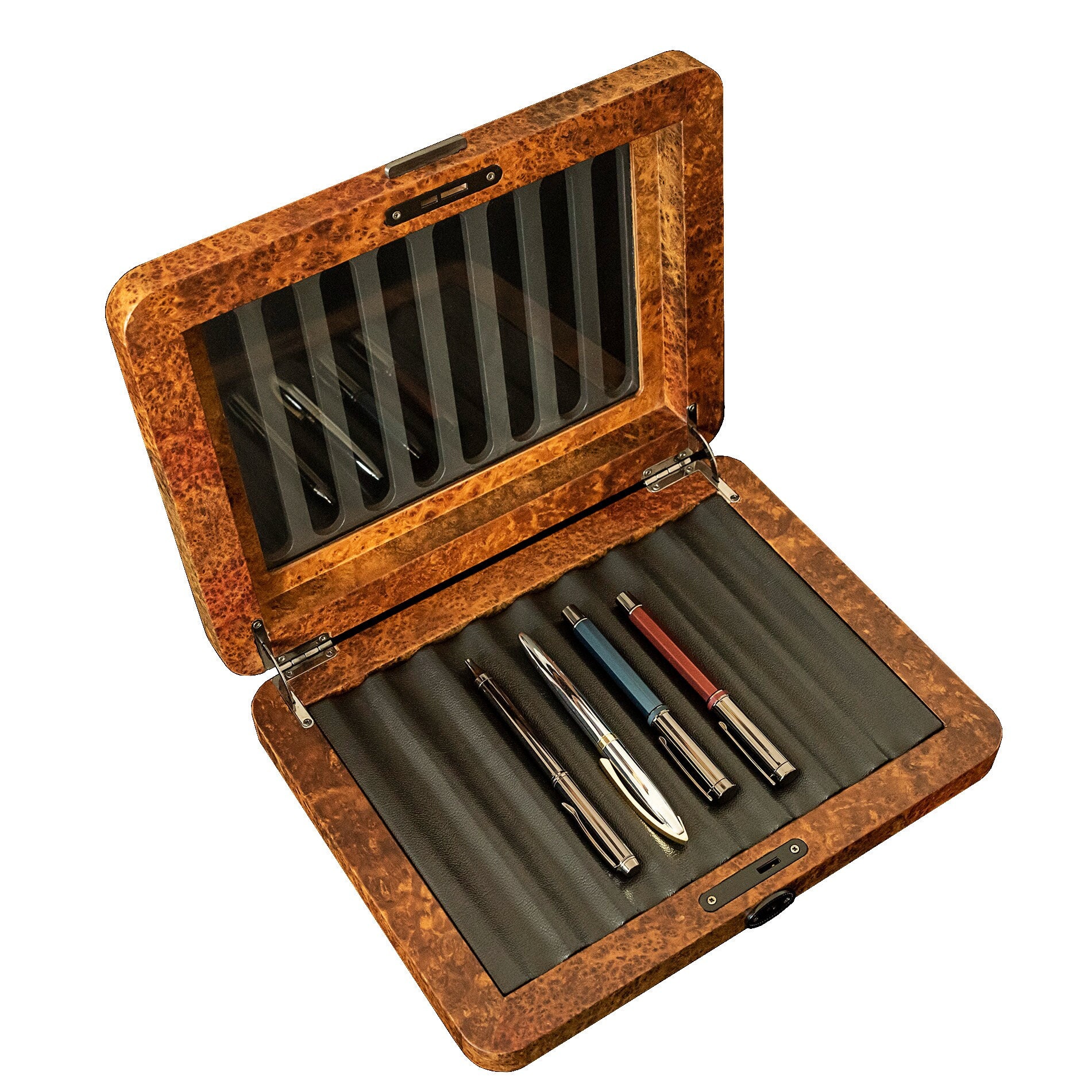Oak Root Pen Display, Pen Collection Storage Case The Best Gift for the ...