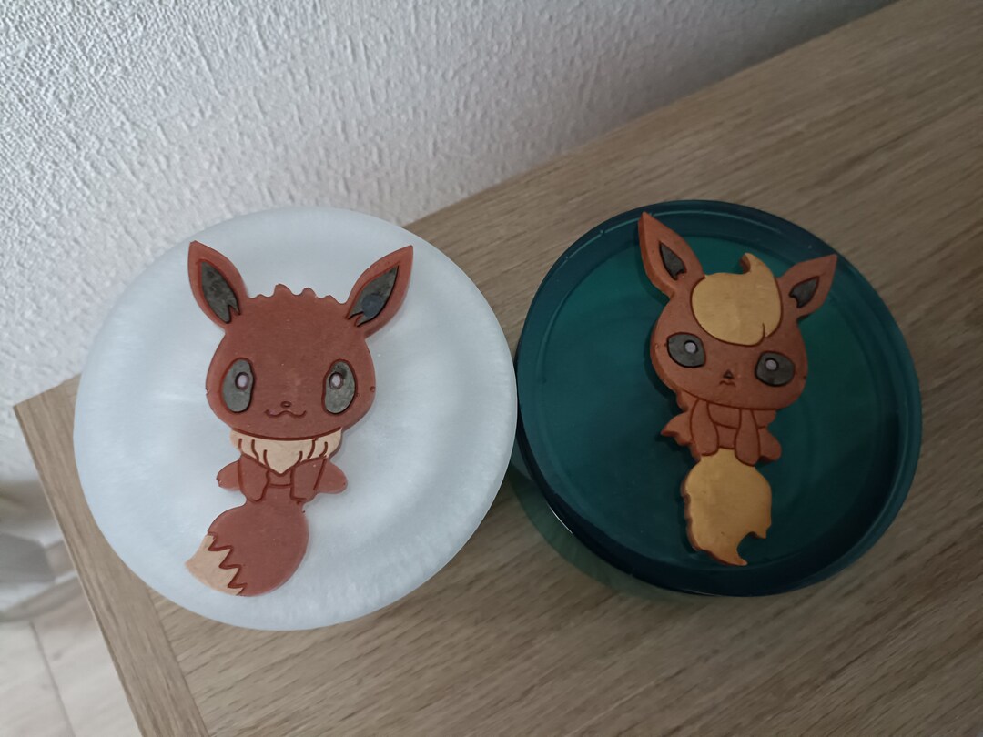 Customizable Eevee Evolution Round Box in Resin - Etsy