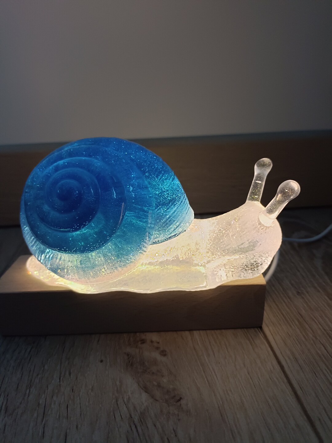 Customizable Resin Snail Lamp - Etsy