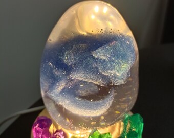 Resin Dragon in an Egg Night Light - Etsy