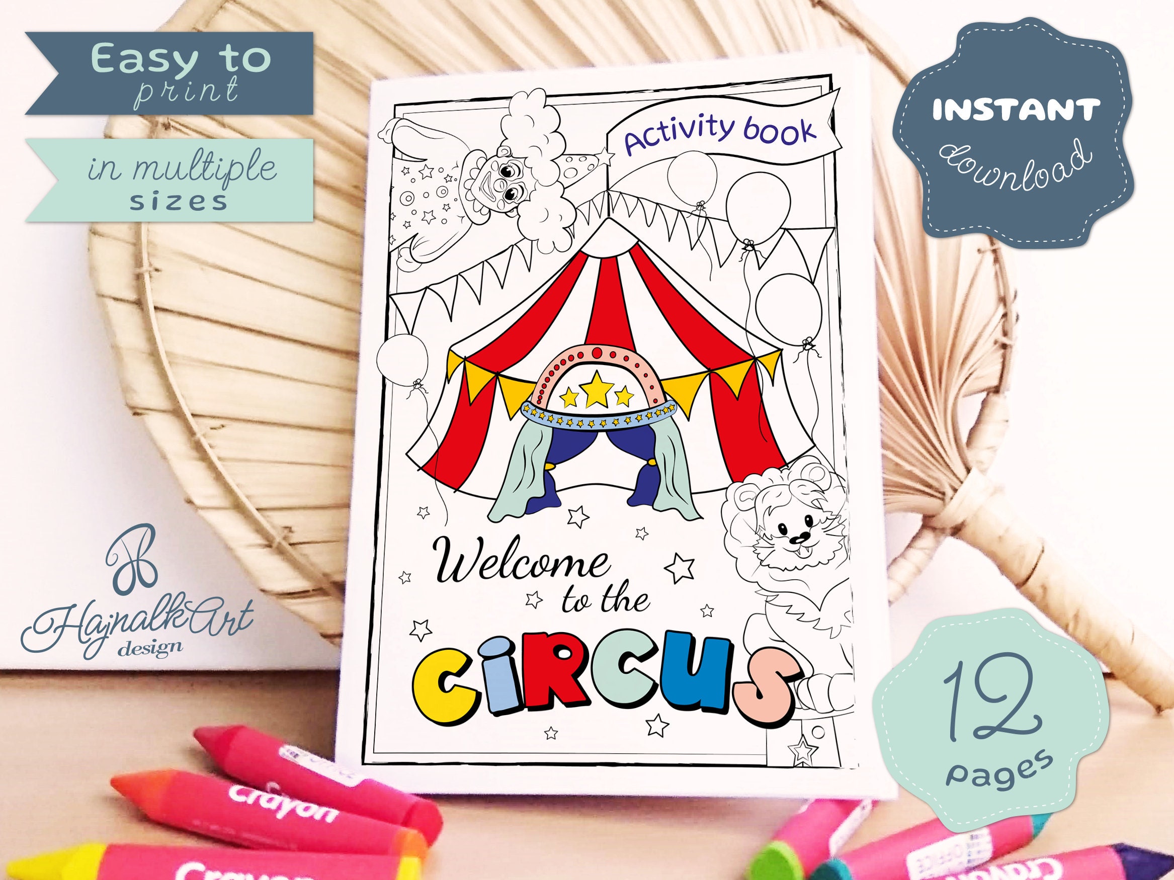 Circus Activity Book, Circus Worksheets, Circus Busy Book, Circus ...
