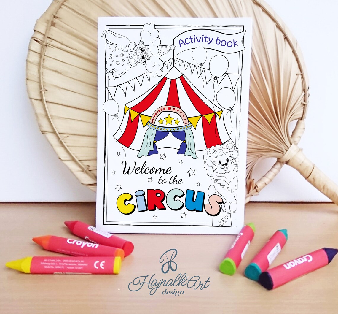 Circus Activity Book Circus Worksheets Circus Busy Book - Etsy