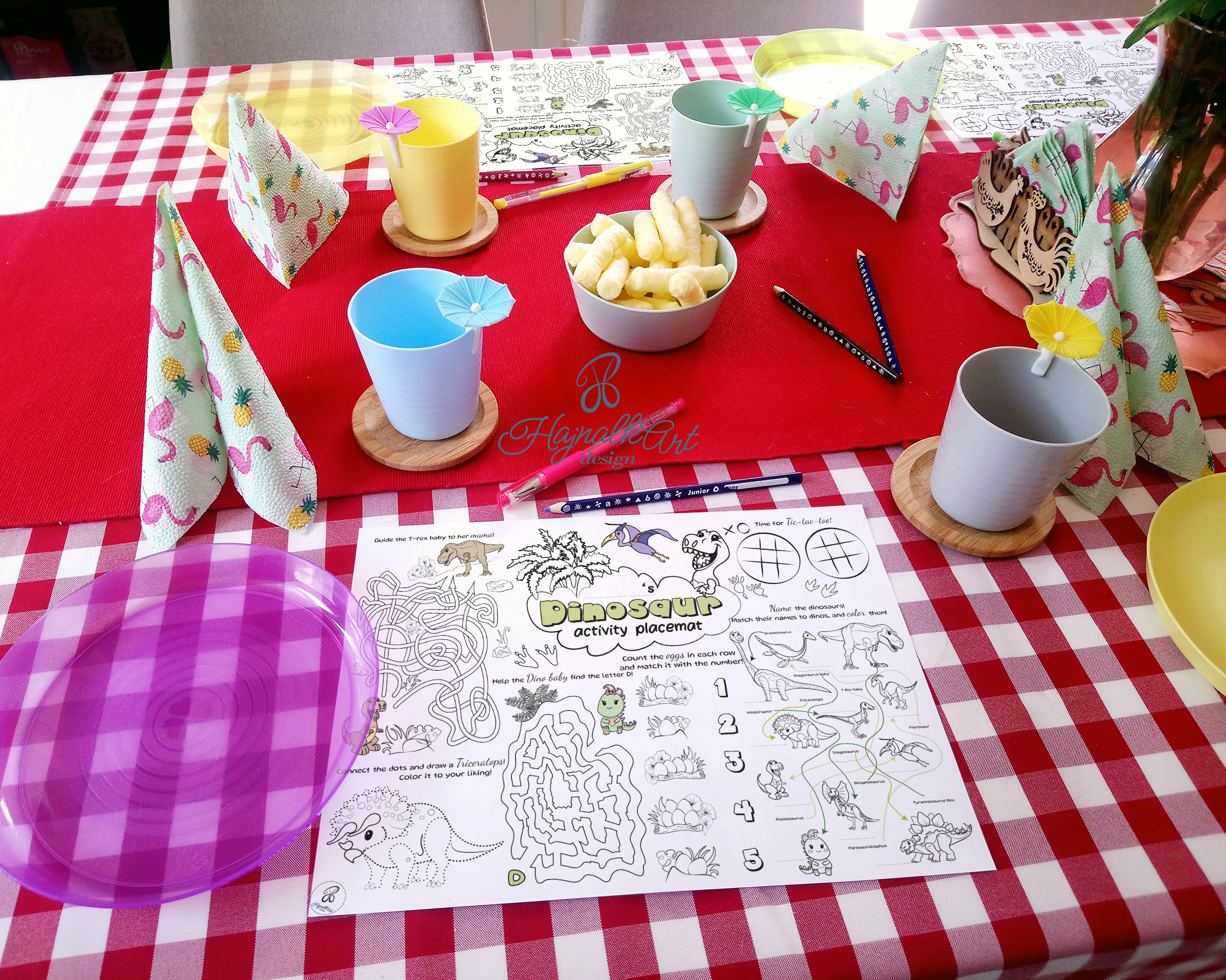 Printable Dinosaur Activity Placemat Dino Coloring Table Mat - Etsy