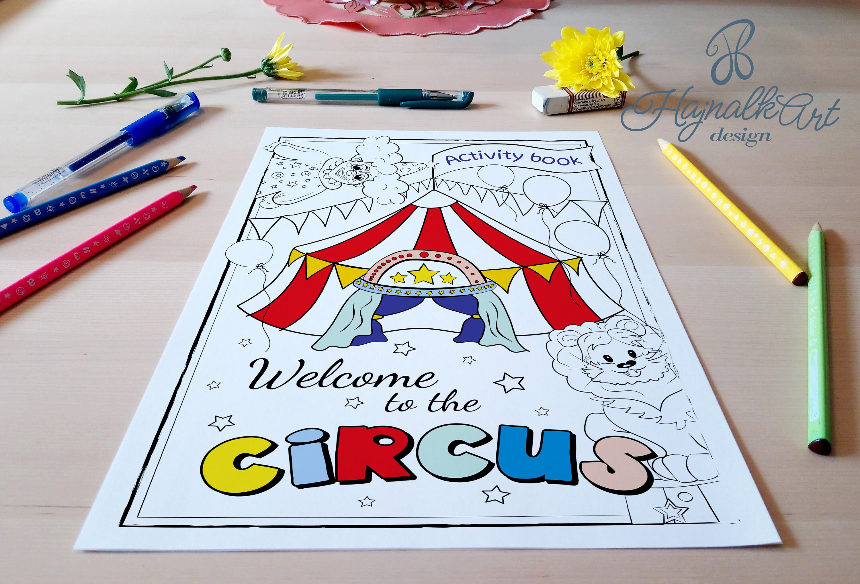 Circus Activity Book Circus Worksheets Circus Busy Book - Etsy