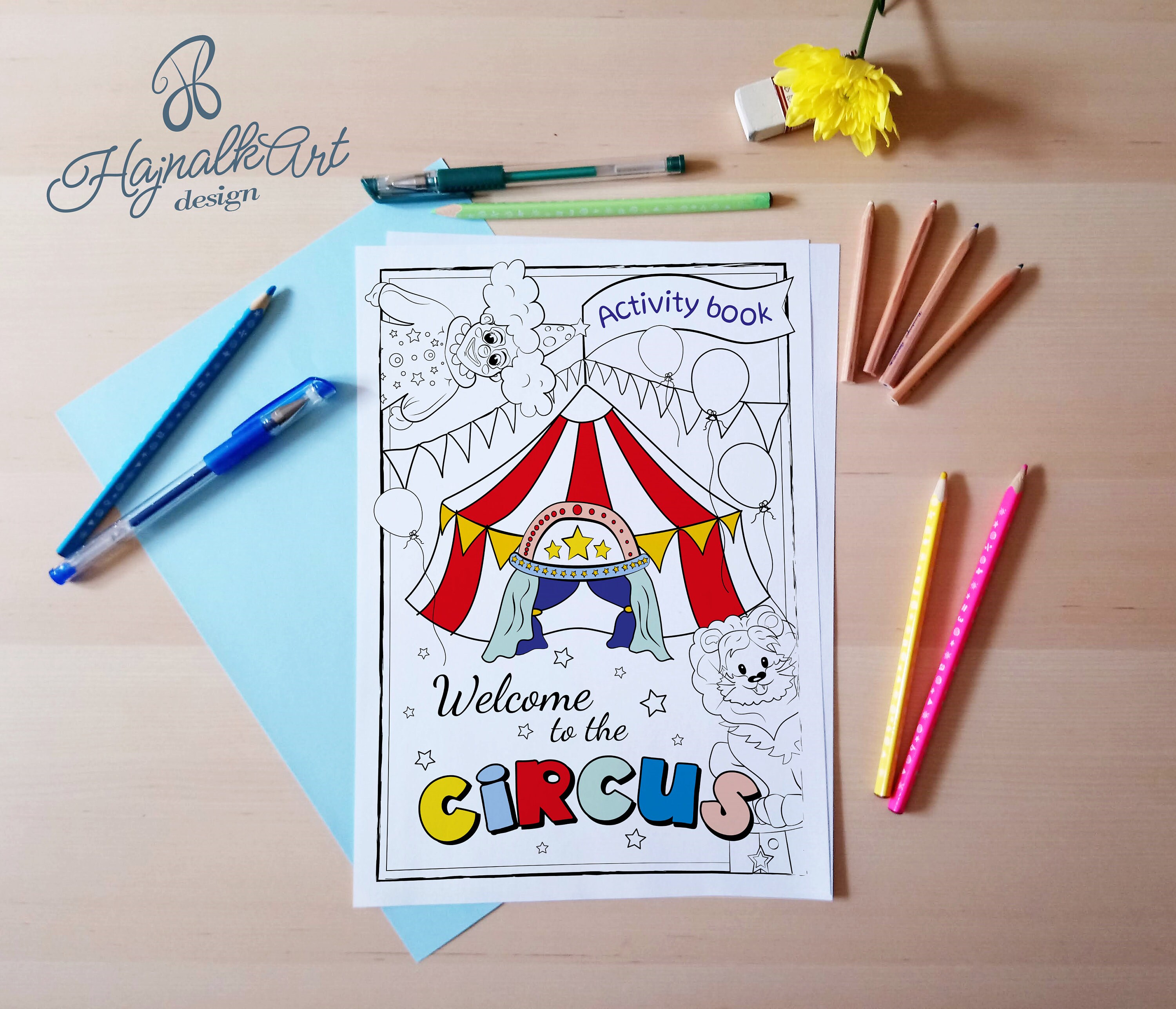 Circus Activity Book, Circus Worksheets, Circus Busy Book, Circus ...