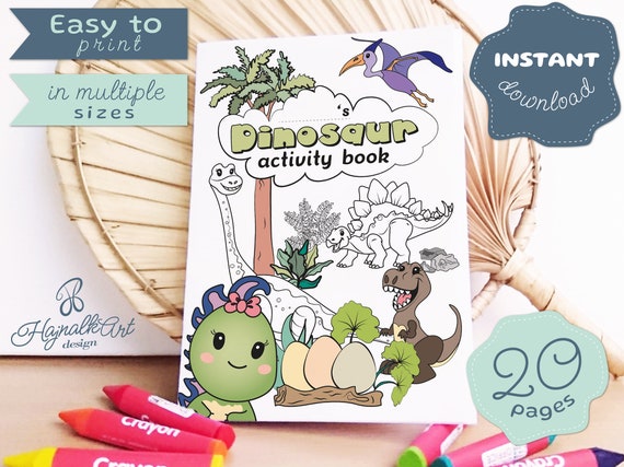 Dinosaur Activity Book Preschool Dinosaur Printable Busy - Etsy