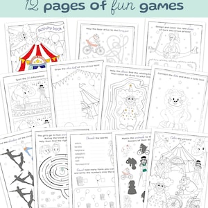 Circus Activity Book, Circus Worksheets, Circus Busy Book, Circus ...