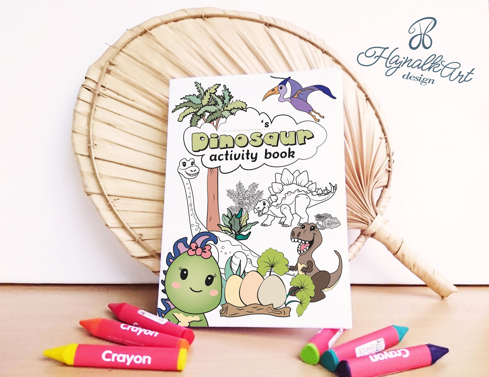 Dinosaur Activity Book, Preschool Coloring Pages, Fun Games (digital ...