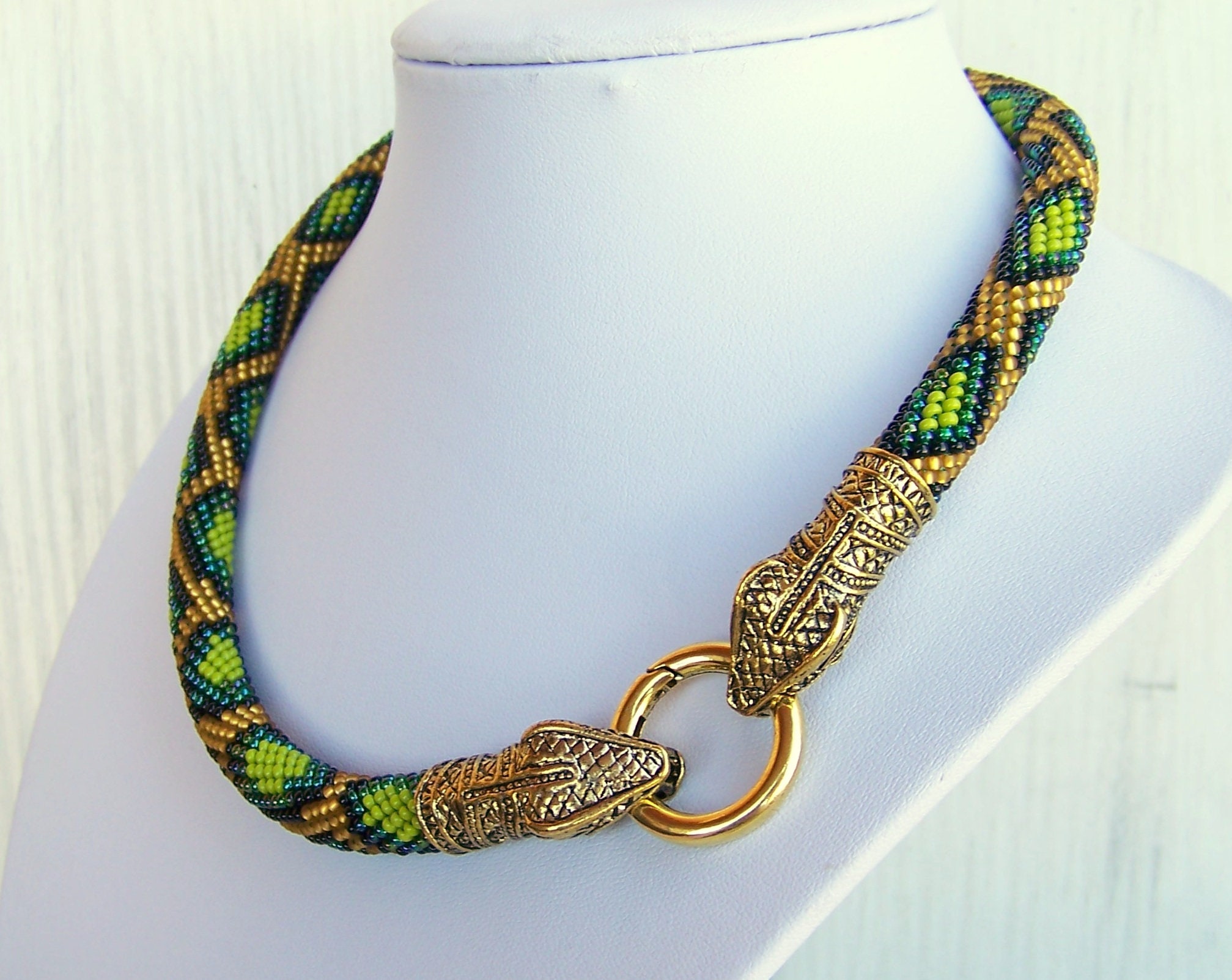 Bead Crochet Snake Pattern PDF Seed Beads Necklace Pattern - Etsy