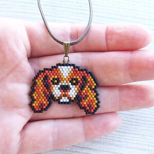Dog Brick Stitch Pattern, Cavalier King Charles Spaniel Beading, Dog ...