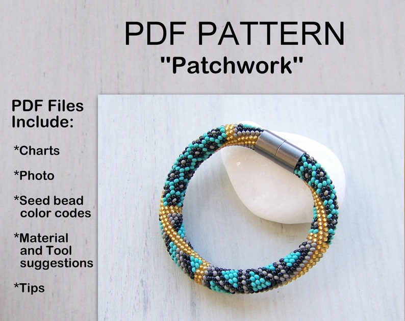 PDF Pattern for Bead Crochet Bracelet Seed Beads Crochet - Etsy