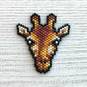Giraffe PDF Pattern, Brick Stitch Pattern, African Animal Beading Graph ...