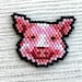 Pig Brick Stitch Pattern, Farm Animals Beading Graph Pattern, PDF File ...