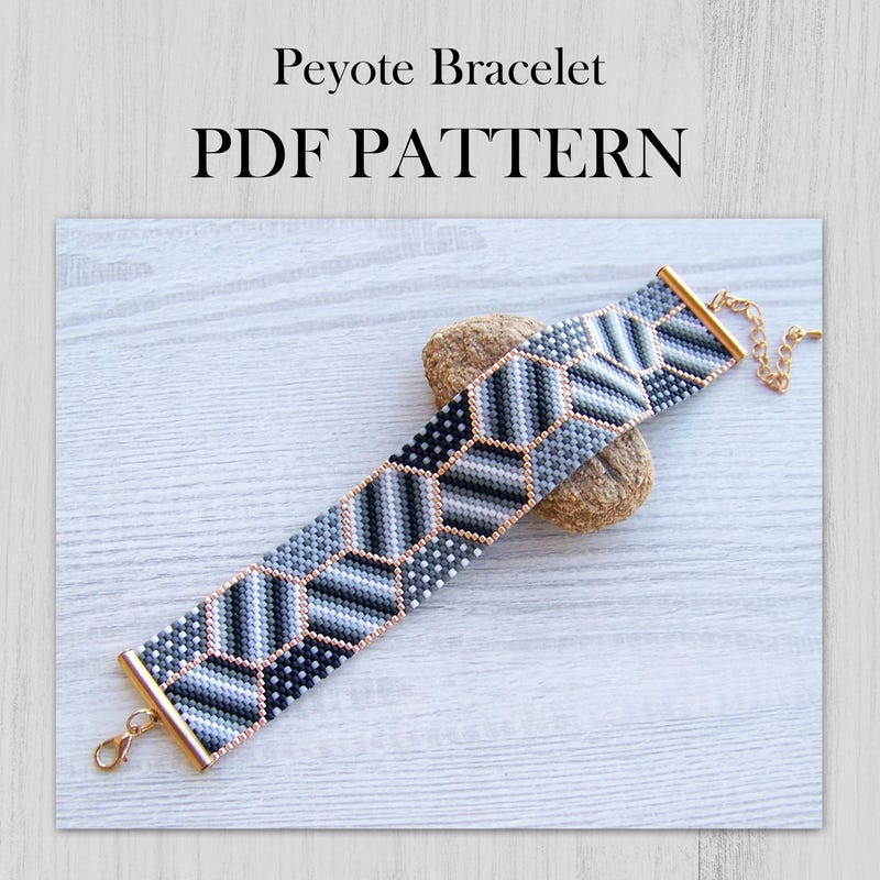 Geometric Gold Bracelets - Etsy