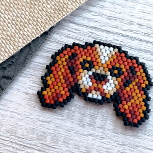 Dog Brick Stitch or Peyote Stitch Pattern, Cavalier King Charles ...