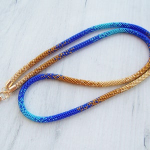 PDF Pattern for Gradient Lanyard, DIY Seed Bead Crochet Art Project ...