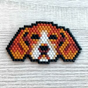 Beagle Dog PDF Pattern, Brick Stitch Earrings Pattern, Beading Graph ...