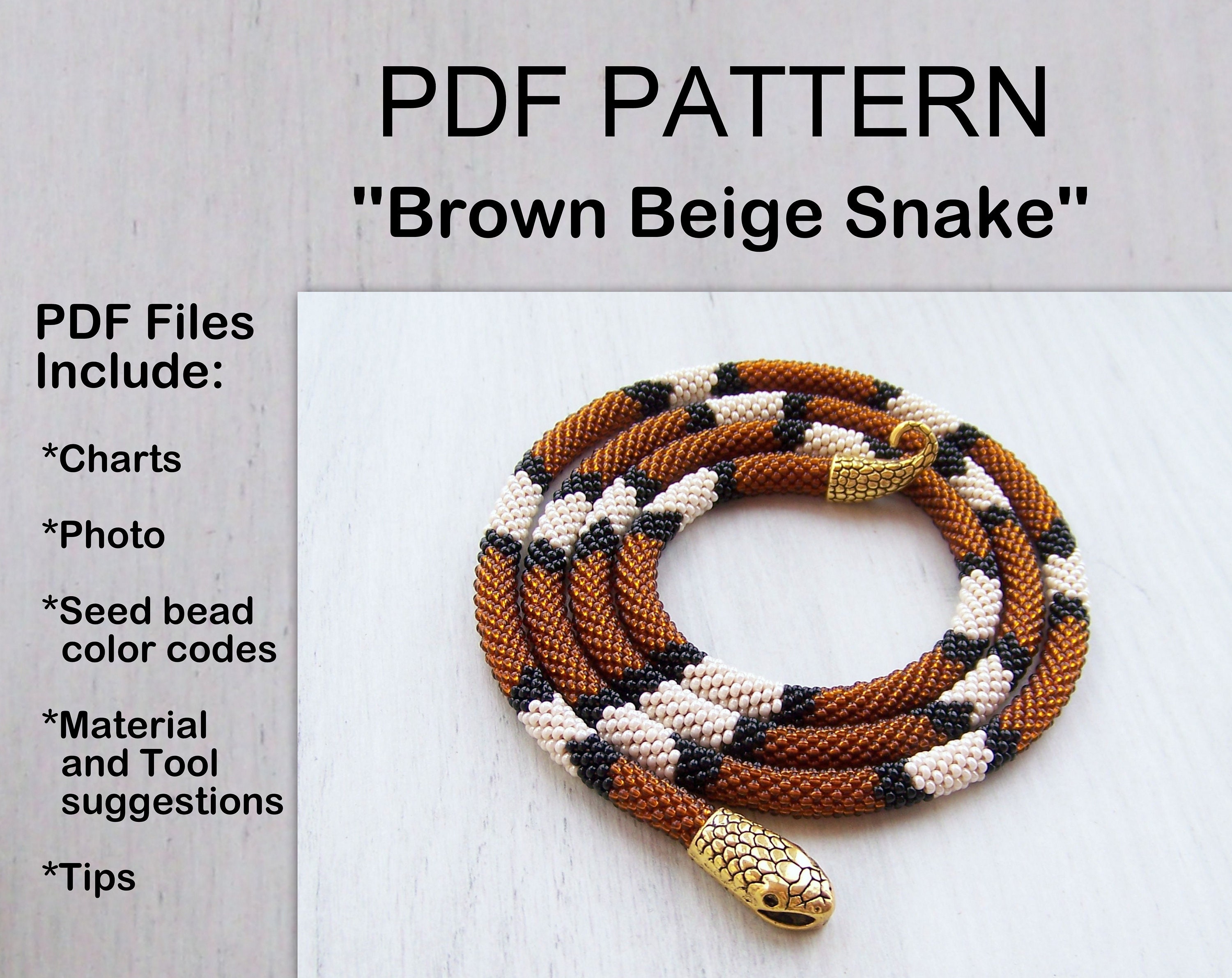 Bead Crochet Snake Pattern