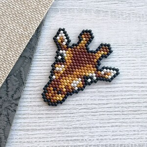 Giraffe PDF Pattern, Brick Stitch Pattern, African Animal Beading Graph ...