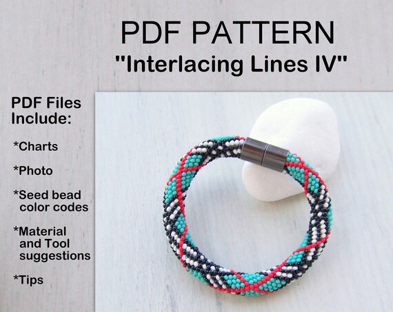 PDF Pattern for Bead Crochet Bracelet Seed Beads Crochet - Etsy