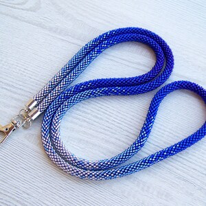 PDF Pattern for Gradient Lanyard, DIY Seed Bead Crochet Art Project ...