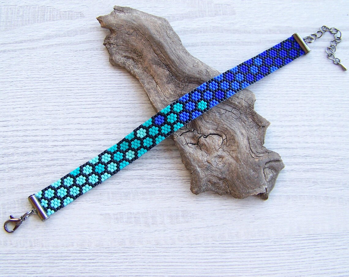 Fill Your Wrist, Set of 3 Geometric ODD Count Peyote Bracelet Patterns ...