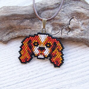 Dog Brick Stitch or Peyote Stitch Pattern, Cavalier King Charles ...