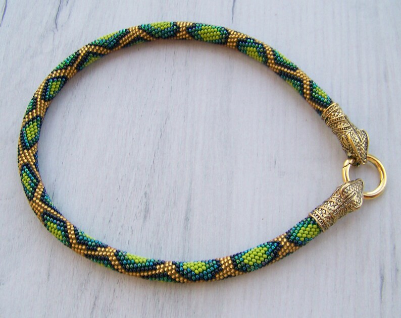 Bead Crochet Snake Pattern PDF Seed Beads Necklace Pattern - Etsy