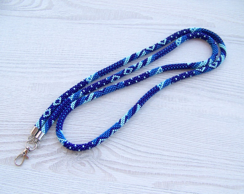 Bead Crochet PDF Pattern for Patchwork Lanyard DIY Seed Bead - Etsy