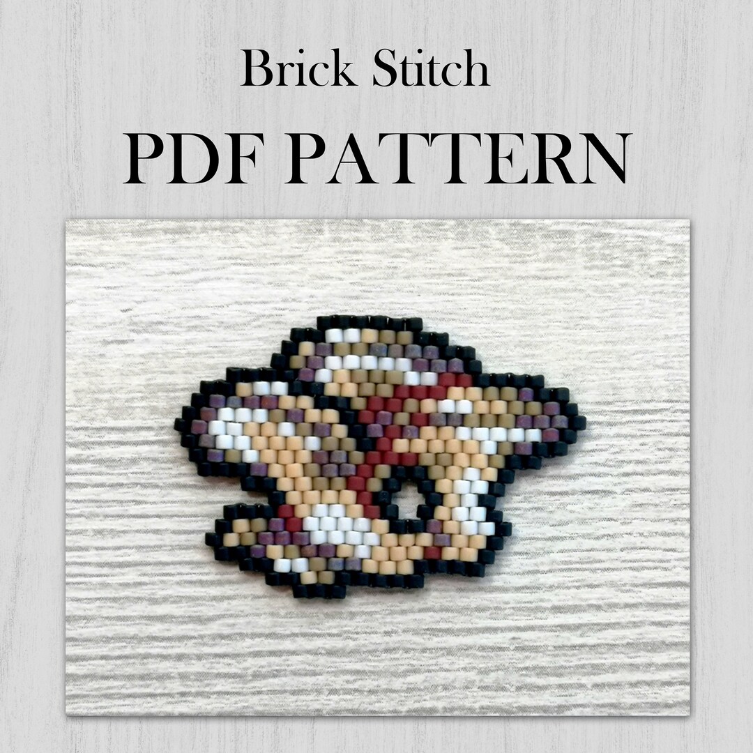 Oyster Mushroom Brick Stitch Pattern, Forest Mushroom Beading Earrings ...