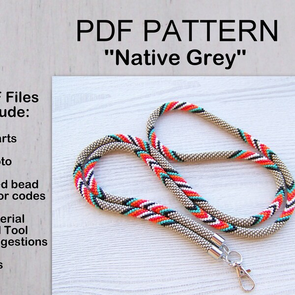 Native Beaded Lanyard - Etsy