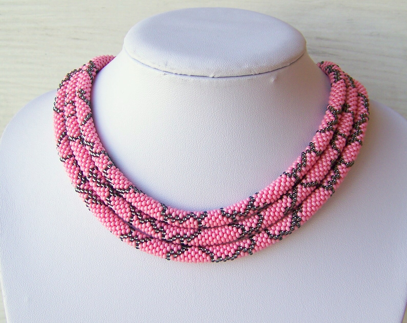 Bead Crochet Pattern for Necklace DIY Seed Bead Crochet Art - Etsy