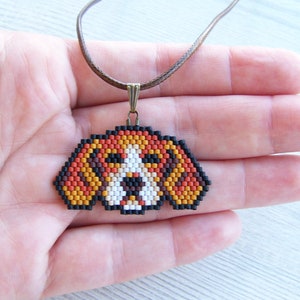 Beagle Dog PDF Pattern, Brick Stitch Earrings Pattern, Beading Graph ...