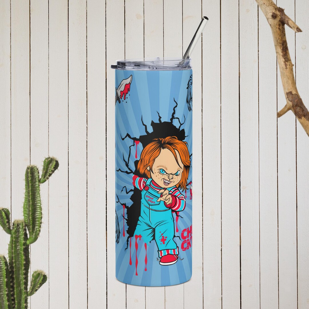 Childs Play Horror Movie Stainless Steel Tumbler Chucky Cup for Spooky ...