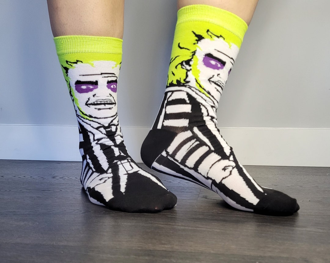 Movie Character Socks, Horror Fan Gift, Retro Movie Printed Clothing - Etsy