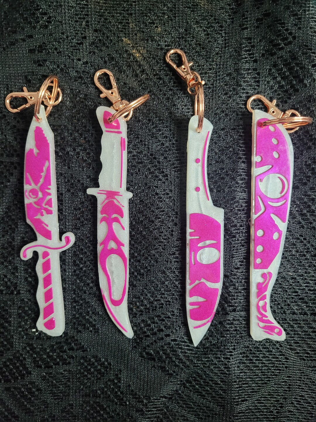 Pink Horror Icon Gift Slasher Movie Keychain for Scary Movie Fans and ...