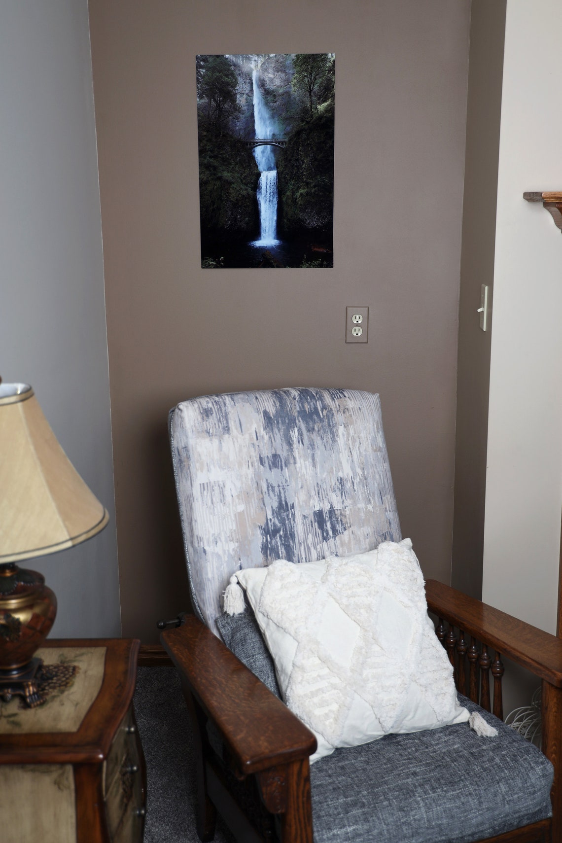 Multnomah Falls in Oregon Metal Print Canvas Print Stand - Etsy