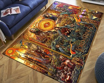 Lord of Rings Rug - Etsy