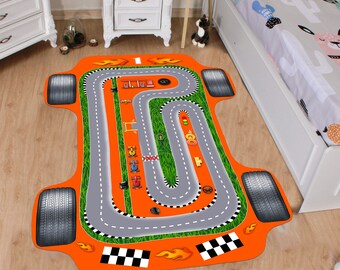 Track Racing Rug - Etsy