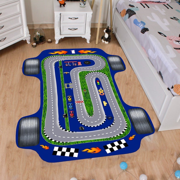 Crochet Race Track Rug - Etsy