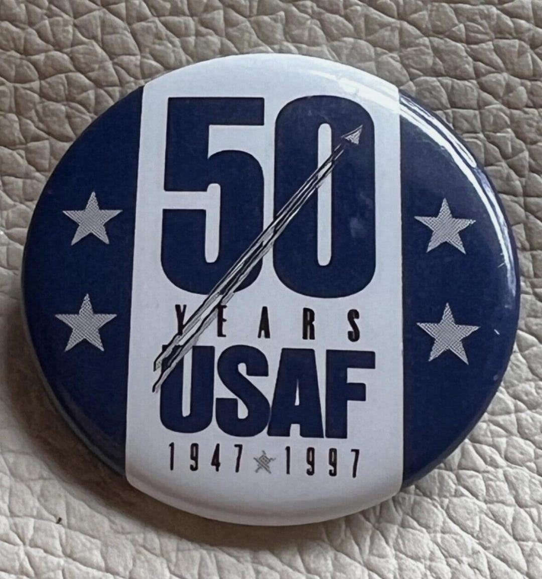 50 Years of Usaf 1947-1997 United States Air Force Button Badge Pin ...