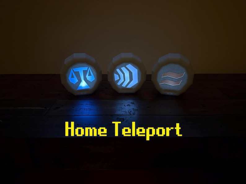 OSRS Rune Lamp - Glowing Runescape 3D Printed Rune Lamp - OSRS Gifts - Etsy