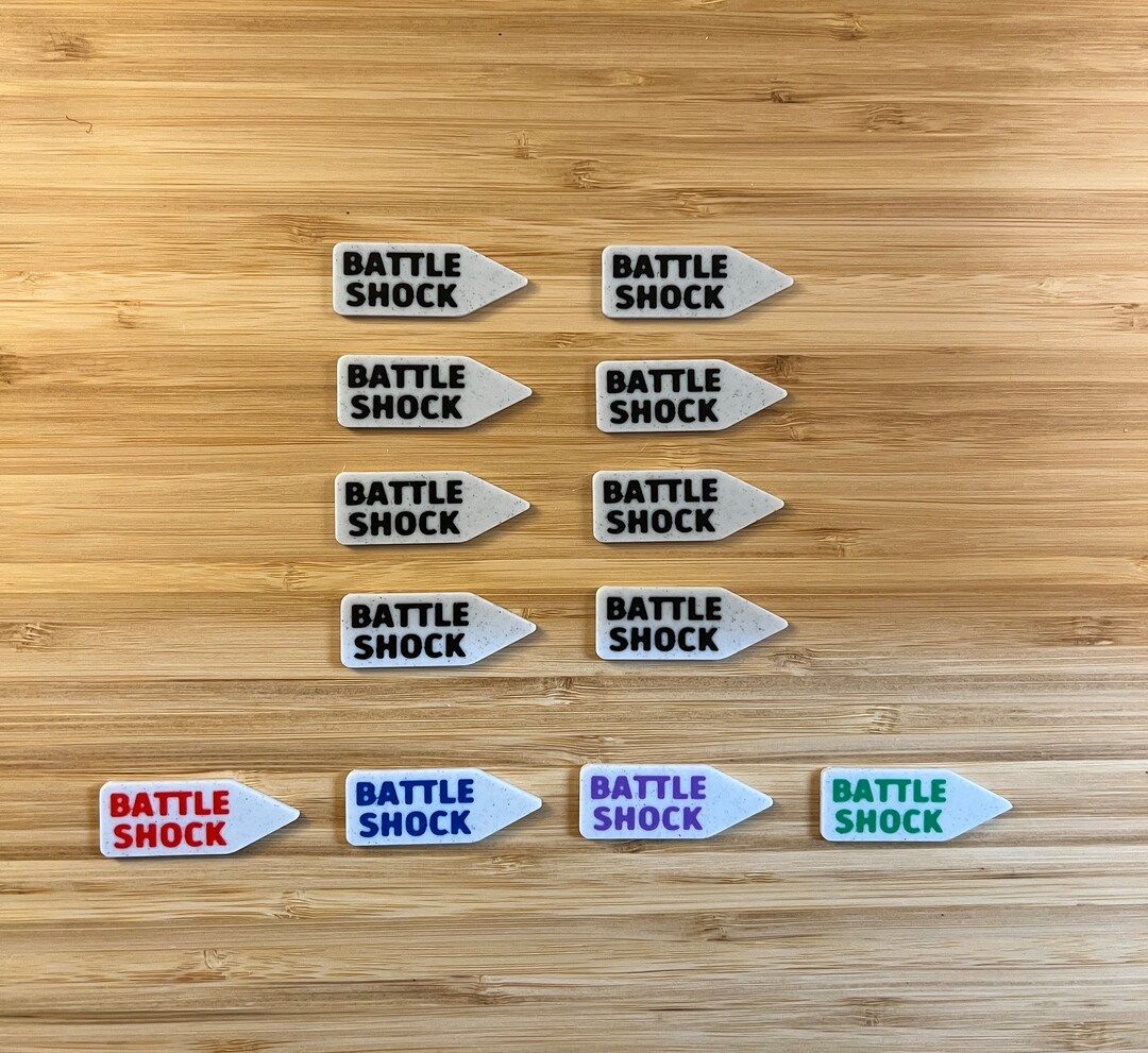 Battleshock Tokens 10th Edition Warhammer 40k Set of 8 - Etsy