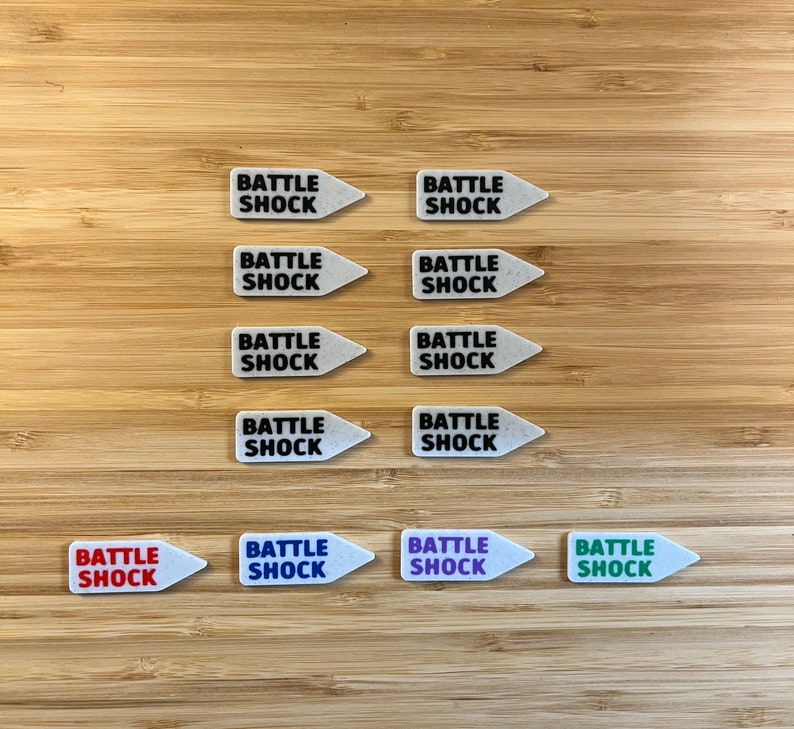 Battleshock Tokens 10th Edition Warhammer 40k Set of 8 - Etsy