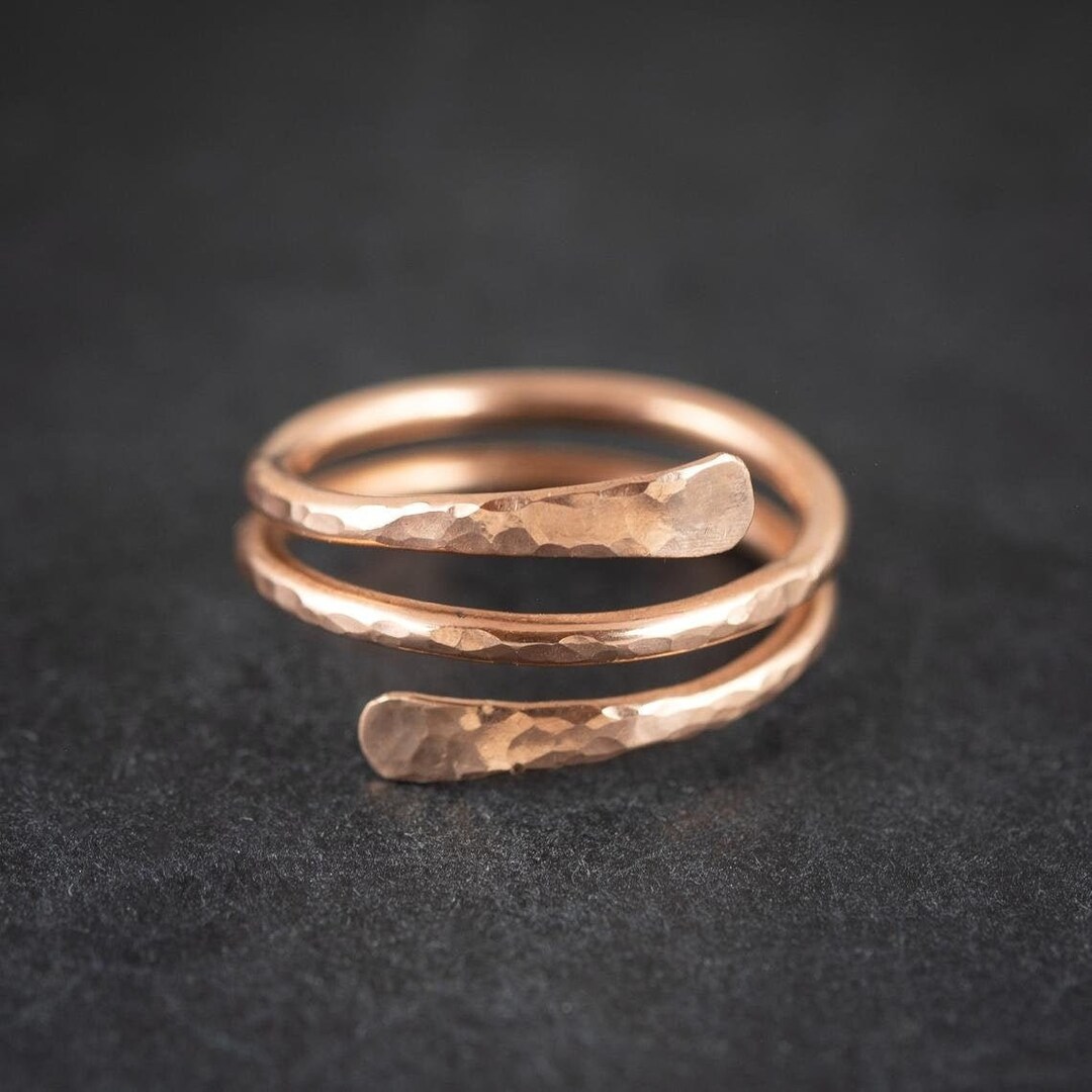 Minimalist Stacking Pure Copper Ring, Dainty Handmade Jewelry ...