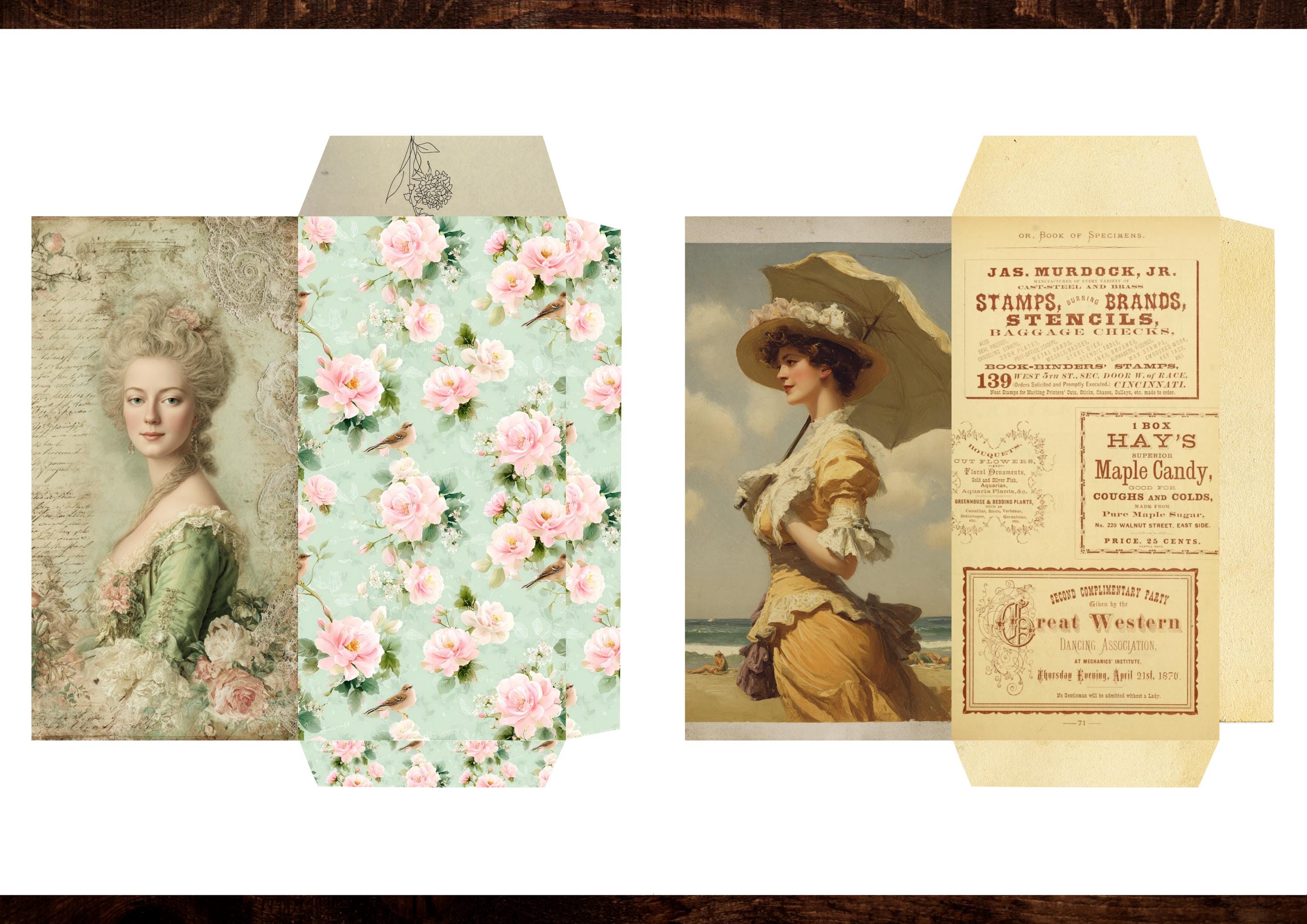 Victorian Envelope Kit | Printable Envelopes & Tags | Vintage Junk ...