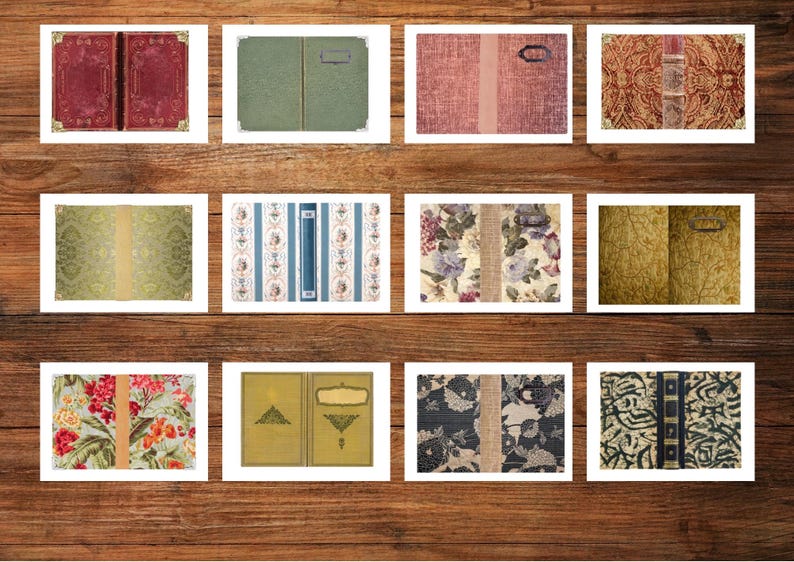 Decorative Book Covers | Printable Vintage Book Covers | Fancy Book ...